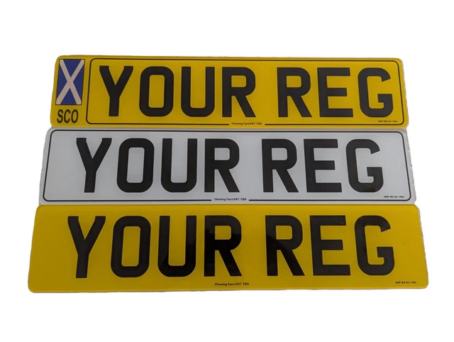 SCOTTISH NUMBER PLATE Flag Saltire Number Plate • St. Andrew’s Cross ...