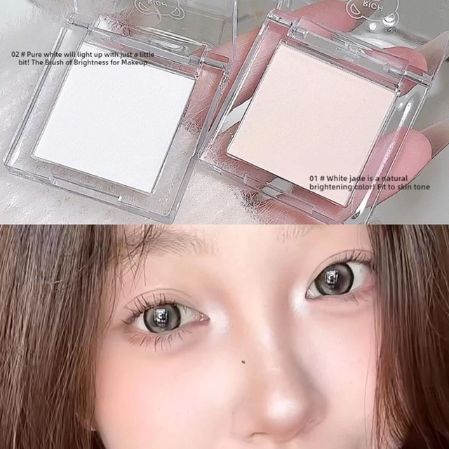 WHITE EYESHADOW BRIGHTENING Tear G-roove Monochrome Matte Powder Gloss ...