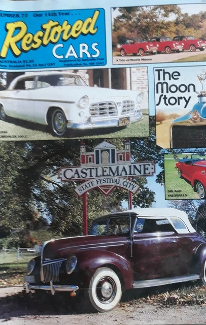 RESTORED CARS MAGAZINE - No.77 "1939 Ford V8 Roadster" #C $7.50 ...