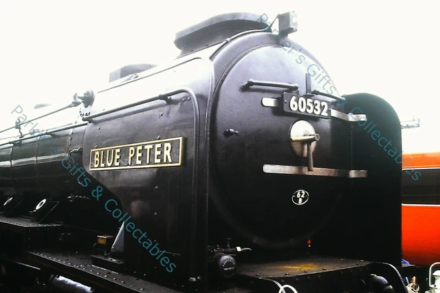 RAILWAY SLIDE TRAIN Slide 35mm Locomotive No 60532 Blue Peter (S31-A7 ...