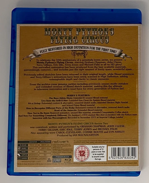 MONTY PYTHON'S FLYING Circus Complete Series 2 Blu-ray Box Set £14.99 ...