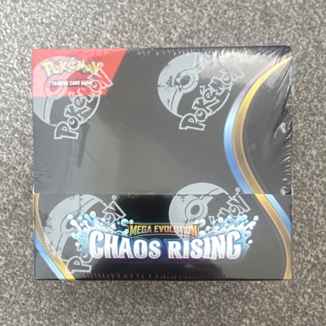 POKÉMON TCG MEGA Evolution: Chaos Rising Sealed Booster Box 36 Packs £ ...
