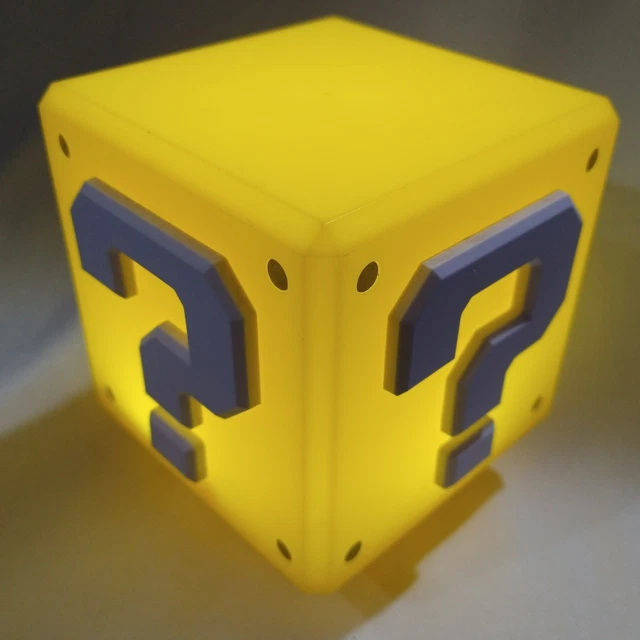 NINTENDO SUPER MARIO Bros Mini Question Block Light with Coin Sound ...