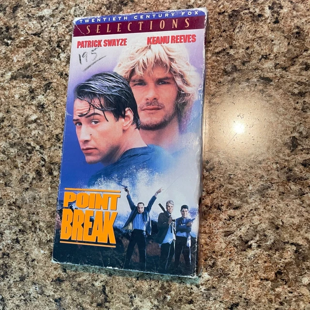 POINT BREAK VHS Movie Patrick Swayze Keanu Reeves 1991 Action Thriller ...