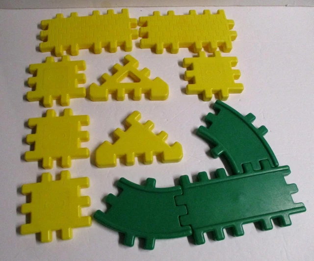 LITTLE TIKES WEE Waffle Blocks Yellow Roof + Green Road Replacement ...