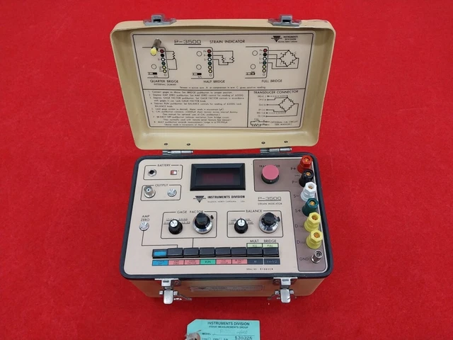 VISHAY MEASUREMENTS P-3500 Portable strain Indicator $185.00 - PicClick