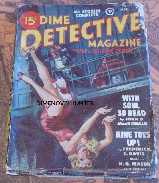 DIME DETECTIVE MAGAZINE March 1948 Vol33 #3 Detective Pulp Magazine £37 ...
