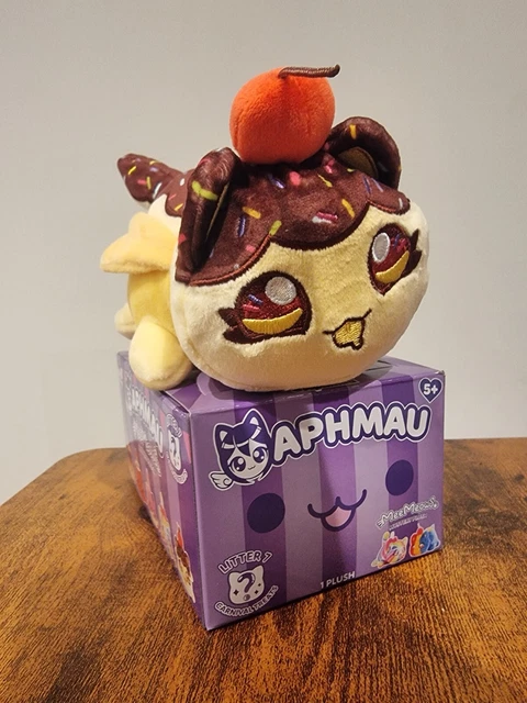 CHOCOLATE DIPPED BANANA Cat Aphmau MeeMeow Litter 7 Carnival Plush 6 ...