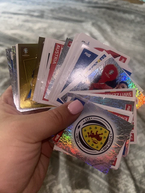 TOPPS EURO 2024 Sticker Bundle x 50 No Duplicates Includes Specials £7. ...