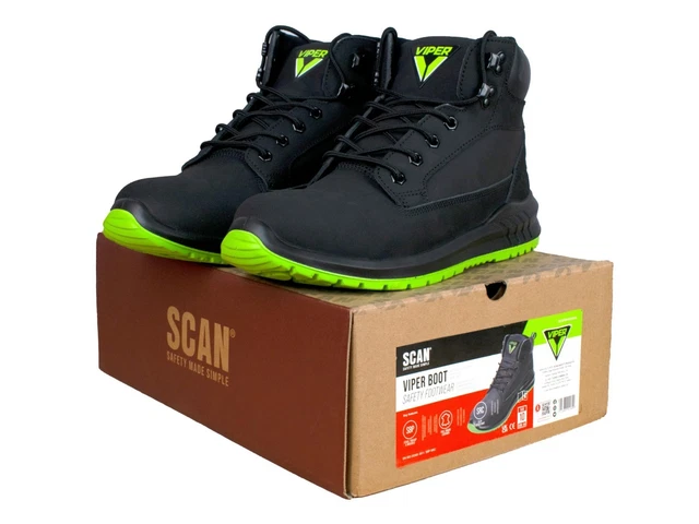 SCAN VIPER SBP Rated Safety Work Boot, Size 11 £44.36 - PicClick UK
