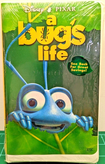 A BUG'S LIFE VHS Movie Disney Pixar 1999 Clamshell Flik Sealed Original ...