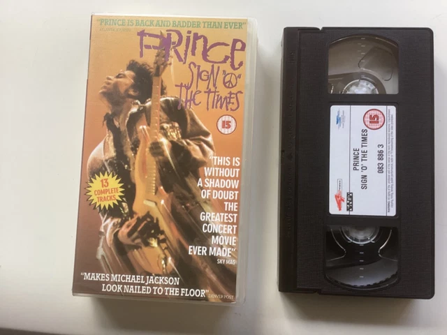 PRINCE SIGN O the times VHS video £4.95 - PicClick UK