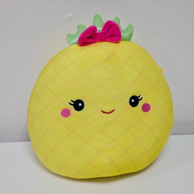 SQUISHMALLOWS LULU THE Yellow Pineapple Plush With Bow 8" Stuffed Toy Kellytoy £8.99 - PicClick UK