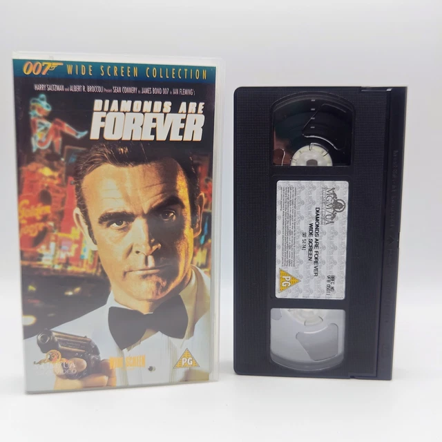 JAMES BOND DIAMONDS Are Forever VHS Wide Screen 007 PAL VHS Sean ...