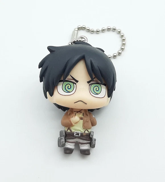 ATTACK ON TITAN Shingeki no Kyojin Eren chibi keychain charm figure toy ...
