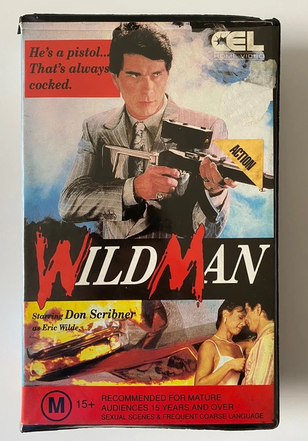 WILD MAN [VHS] CEL Video 1989 Big Box Ex-Rental Tape Clamshell Don ...