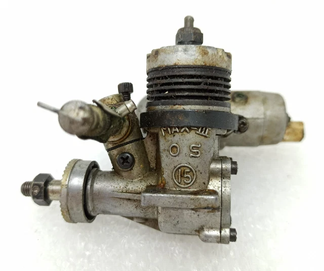 MOTORE MAX 3 OS 15 vintage rc engine airplane aereo a scoppio made in ...