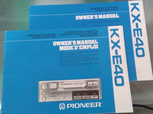 PIONEER KX-E40 AUTORADIO cassette notice utilisation mode d' emploi EUR 12,00 - PicClick FR