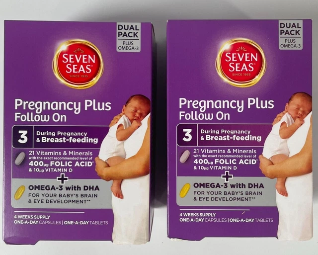2 X SEVEN Seas Pregnancy Plus Breastfeeding Multivitamin (2-Months ...