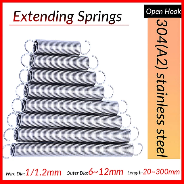 OPEN TENSION SPRING Expansion Springs Extension Tension Spring Wire Dia ...