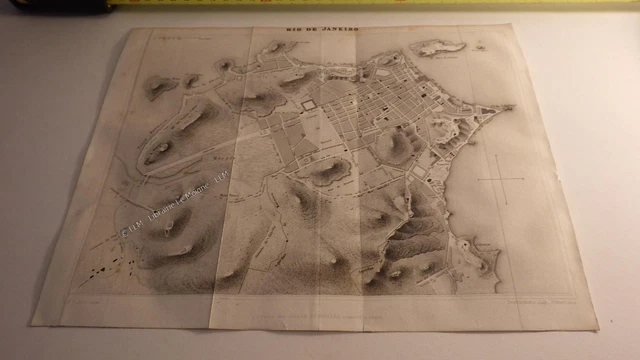 1840.RIO DE JANEIRO (Brésil.carte plan map). EUR 50,00 - PicClick FR