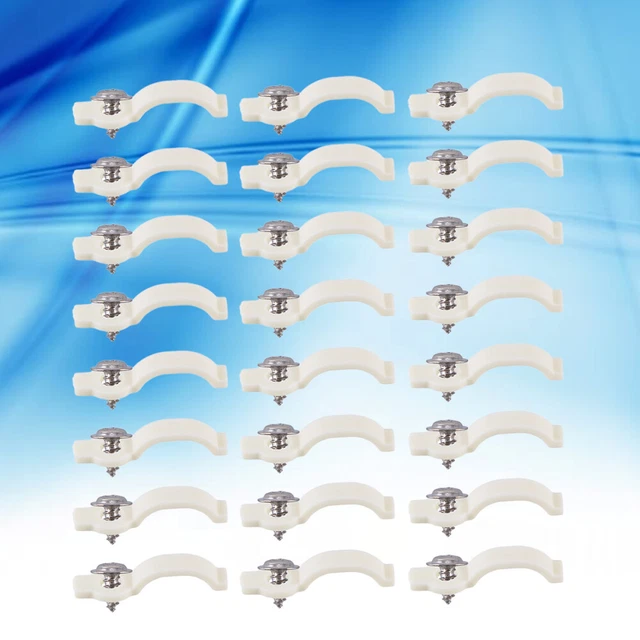 200 PCS PLASTIC Fixer Light Mounting Bracket Clip Fixer Clip Screw £7. ...