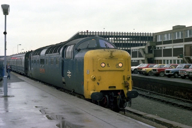BRITISH RAIL CLASS 55 plat 1 Doncaster Rail Photo £0.99 - PicClick UK
