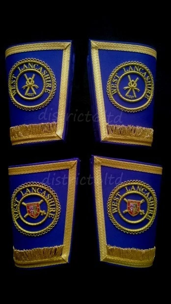 MASONIC REGALIA-CRAFT PROVINCIAL Gauntlets/Cuffs (ASSORTED PROVINCES ...