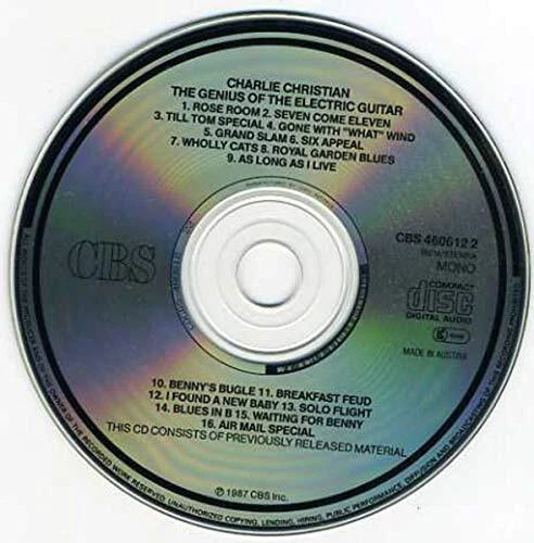 CHARLIE CHRISTIAN - The Genius Of Electric Guitar - Charlie Christian ...