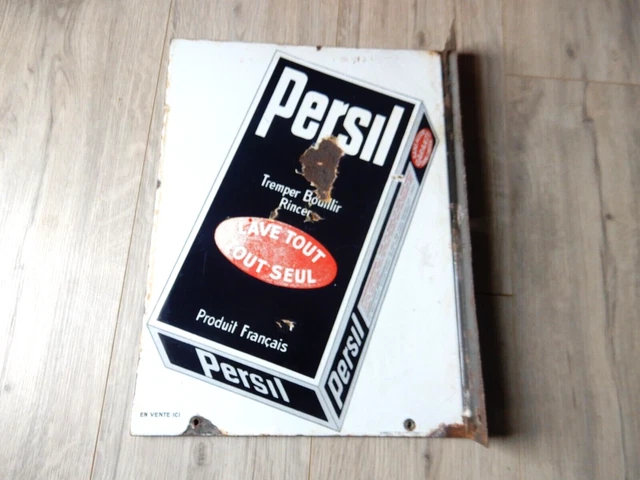 PLAQUE ÉMAILLÉE ANCIENNE persil ,Emailschild , Enamel Sign , porcelain ...