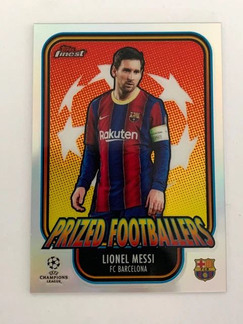 2020-21 TOPPS FINEST Uefa Champions League Prized Footballers Lionel ...