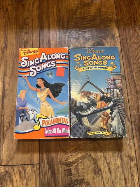 DISNEYS SING ALONG Songs Fun With Music VHS Tape 1993 Volume 5 Pocahontas Colors £19.22 ...
