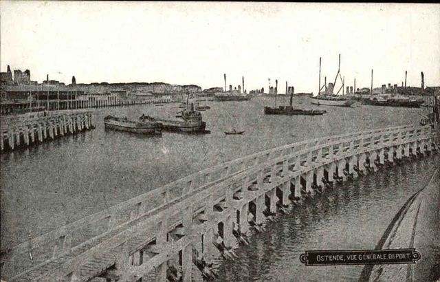 OOSTENDE OSTENDE BELGIEN CPA Port Hafen Schiffe Ships ~1910 Carte ...