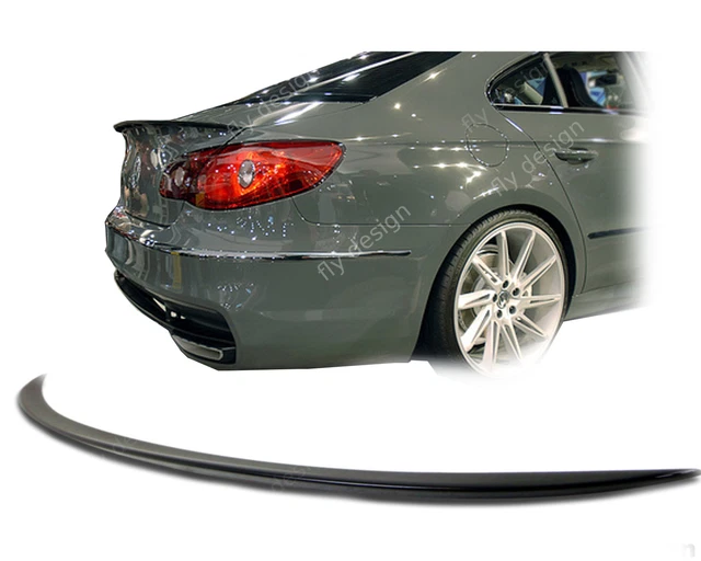 VW PASSAT CC tuning Trunk Lip Spoiler Rear Tail Lid BLACK Body kit ...