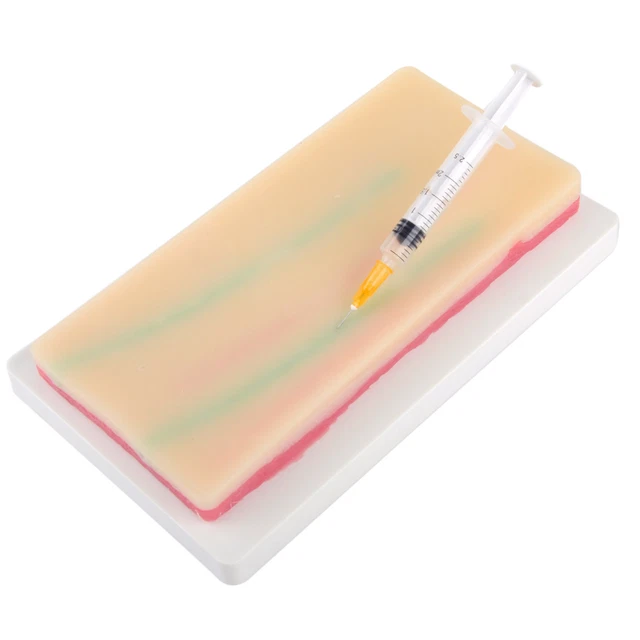 SILICONE FAKE HUMAN Skin Model Suture Practice Pad Surgical Train Tool ...