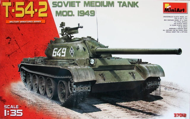 MINIART 37012 1:35TH scale T-54-2 Soviet Medium Tank Mod. 1949 $63.26 ...