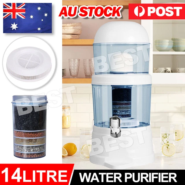 WATER FILTER CERAMIC Carbon Mineral Bench-top Dispenser Purifier - 8 ...