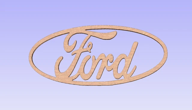 600MM FORD Logo Mdf 6mm Badge Camper Transit Courier £22.00 - PicClick UK