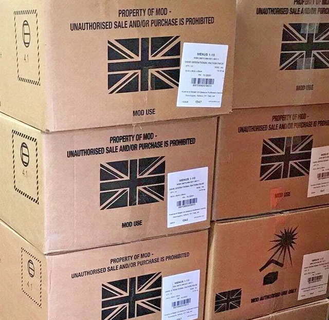 BRITISH ARMY MILITARY 24HR RATIONS - FULL CASE - 03/2026 - 10 x 24HR ...
