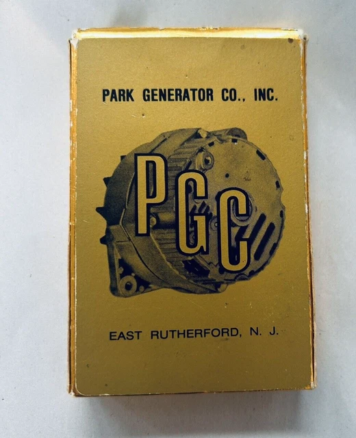 VINTAGE PARK GENERATOR Co. Inc. Playing Cards PGC East Rutherford NJ ...