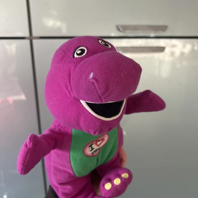 BARNEY THE DINOSAUR Singing Soft Toy Plush 'I Love You' Fully ...