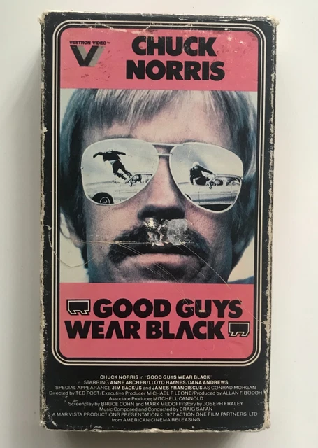 GOOD GUYS WEAR Black VHS Original 1982 80s 1st Vestron Chuck Norris ...