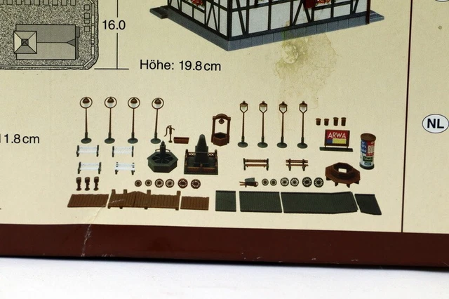 FALLER 190195/E HO edifici/seganletica/stradale/fontane 24)7e EUR 17,99 ...