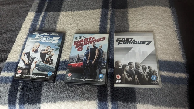 FAST AND FURIOUS 5, 6 and 7 dvds £3.50 - PicClick UK