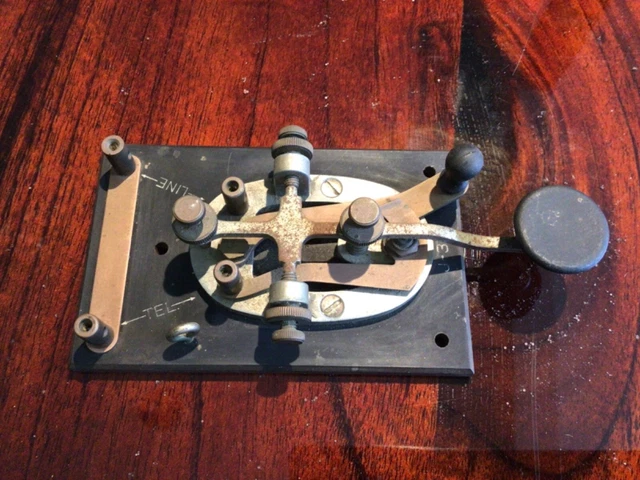 OLD MORSE CODE key ww2 Military Ham radio $100.00 - PicClick AU