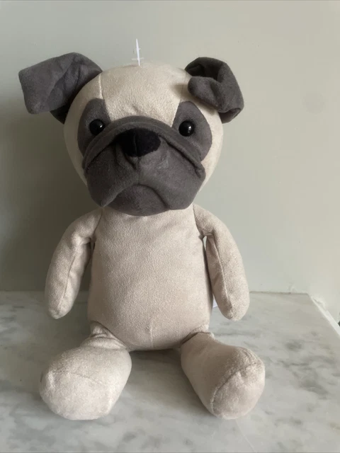 JELLYCAT PABLO PUG Dog Soft Toy Suede Feel New 11” £16.95 - PicClick UK