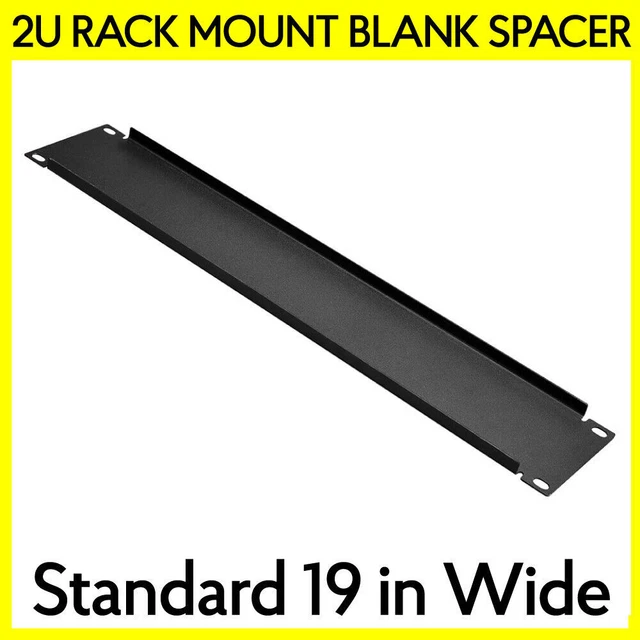 2U RACK MOUNT Blank Panel 19" Spacer for 19-Inch Server Network Rack ...