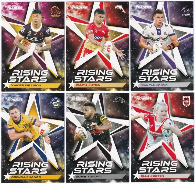 2024 TLA NRL Traders 'Rising Stars' Cards - Choose Your Card $1.50 ...
