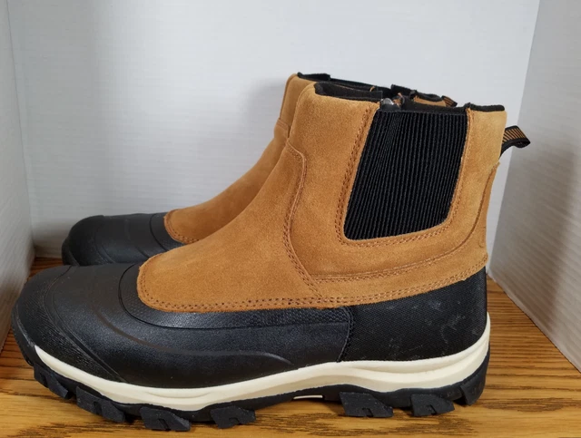 LANDS' END SQUALL Insulated Side-zip Leather Boots, 539960 Men’s size ...