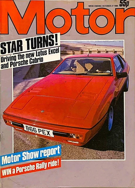 MOTOR MAGAZINE 27-OCT-84- Ford Sierra XR4i, Capri 2.8i, Lotus Excel ...